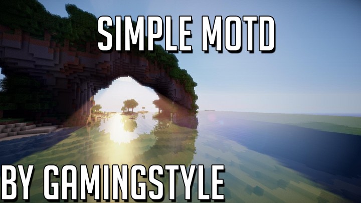 Simple MOTD Minecraft Mod