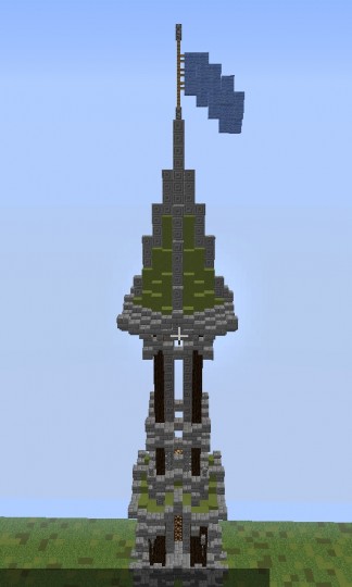 Green Flag Tower Minecraft Map