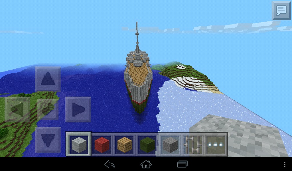 1:1 scale Danton class battleship Minecraft Map