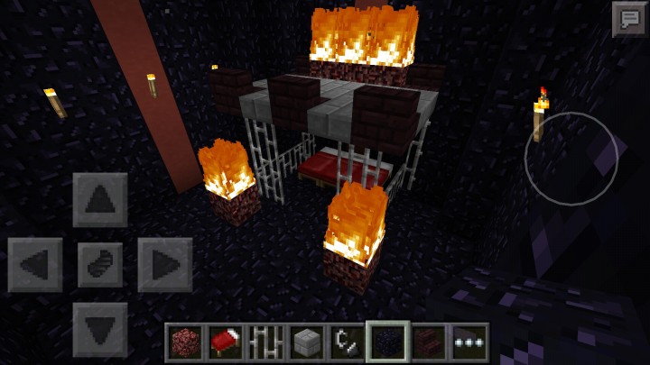 obsidian lava castle Minecraft Map