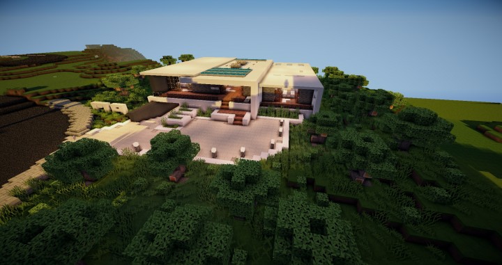 California Modern House Minecraft Map