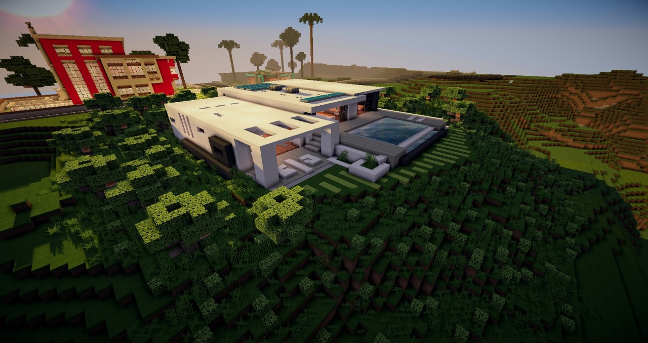 California Modern House Minecraft Map