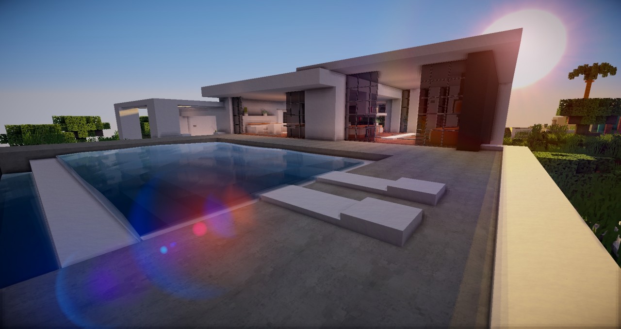 California Modern House Minecraft Map
