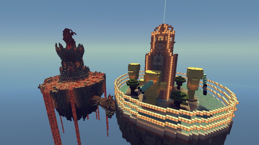 Let's Build Challenge: Two Towers Minecraft Map