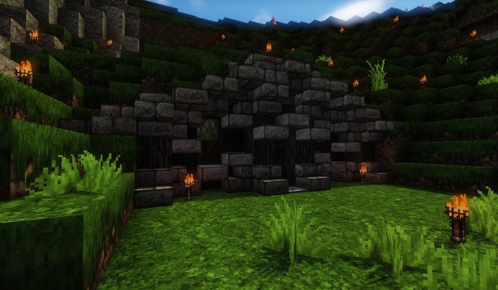 Small survival troglodyte house (hobbit style) Minecraft Project