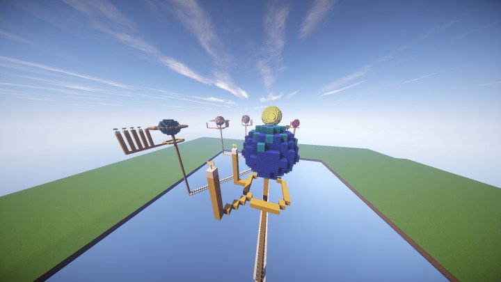 The Solar System (Now with moons and better planets) Minecraft Map