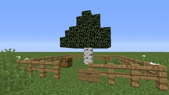 TREE TRAP (VANILLA) Minecraft Map