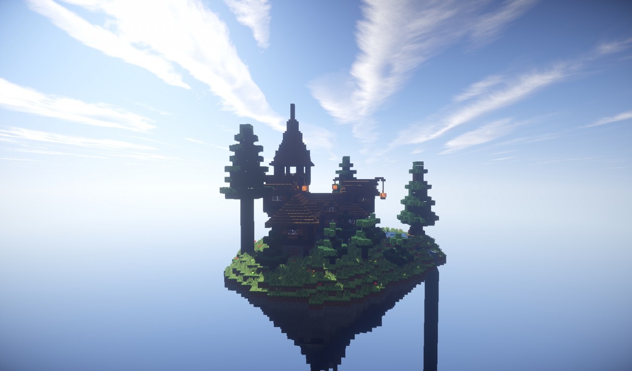 Flying Medieval Mansion CZ/SK Minecraft Map