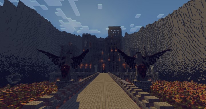 [Minecraft Timelapse] - Vulcano Fortress - [Cinematic] built by ...