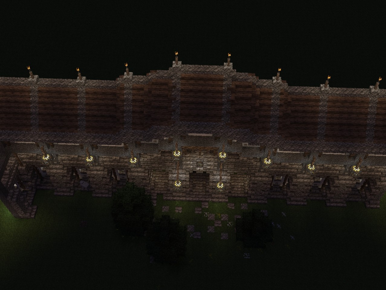 Medieval Town Wall/Gate Minecraft Map