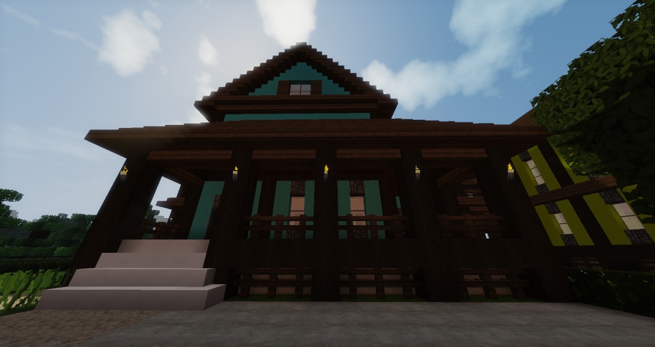 Identical Triplet Houses Minecraft Map