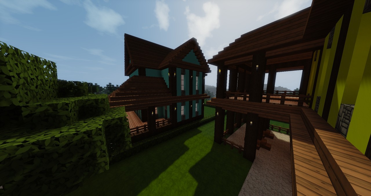 Identical Triplet Houses Minecraft Map