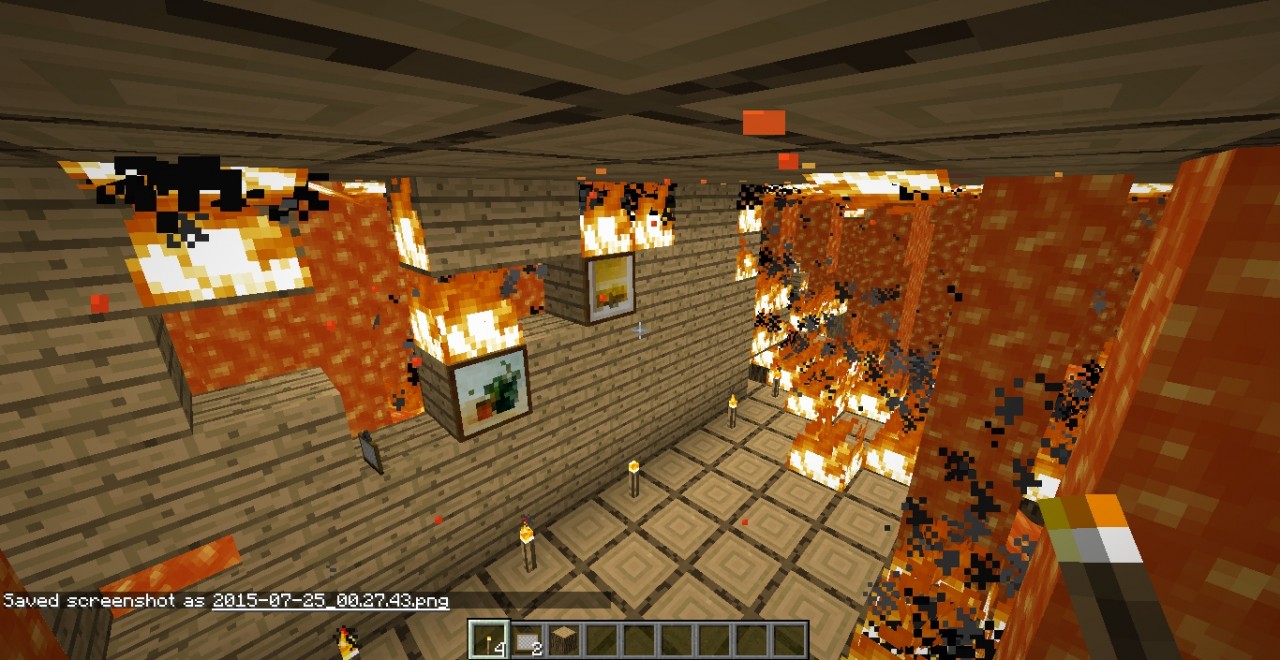 Burning house extreme Minecraft Map