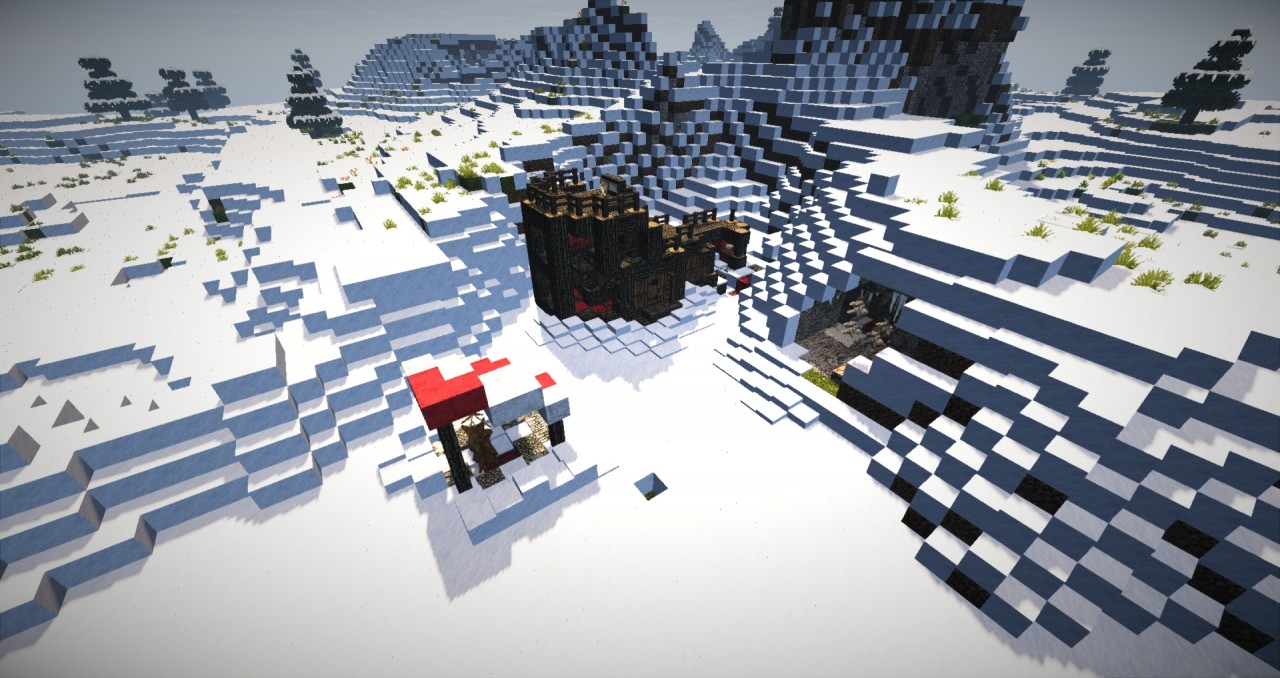 Crashed airship -- Rapier Minecraft Map