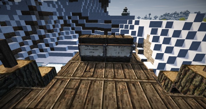 Crashed airship -- Rapier Minecraft Map