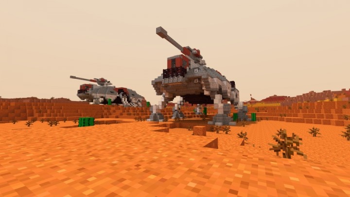 AT TE Walker STAR WARS Minecraft Map