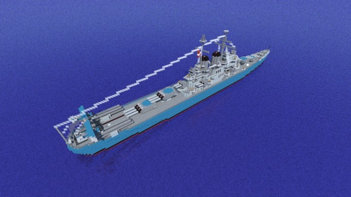 USN Cleveland Class Light Cruisers Minecraft Project