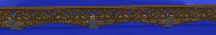 Covered Wood Bridge - 47 tiles long Minecraft Map
