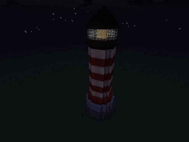 Simple Restone lighthouse Minecraft Map