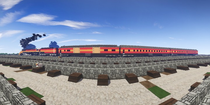 Coast Daylight (Steam Train) Minecraft Map