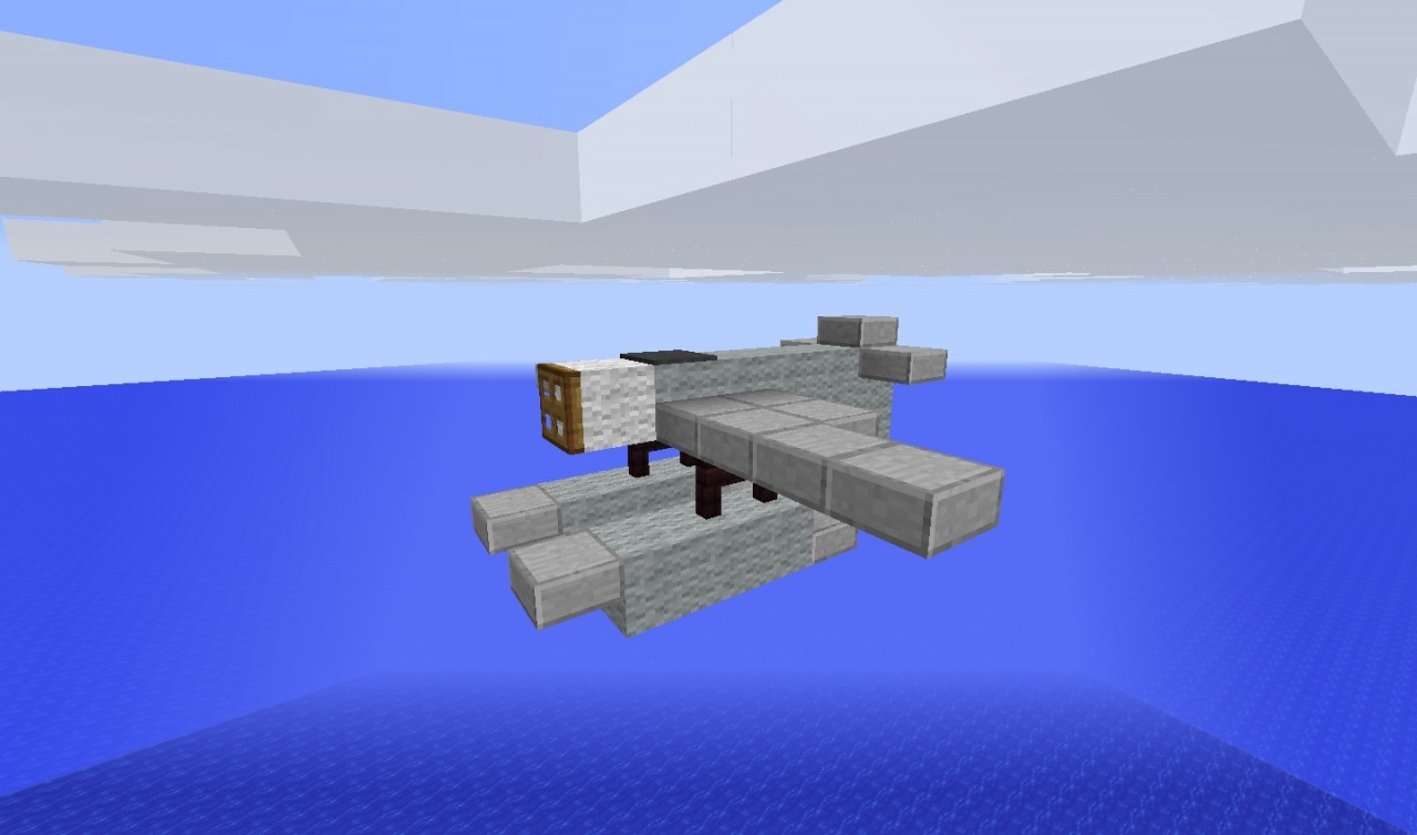 French Submarine Surcouf with Full Interior Minecraft Map