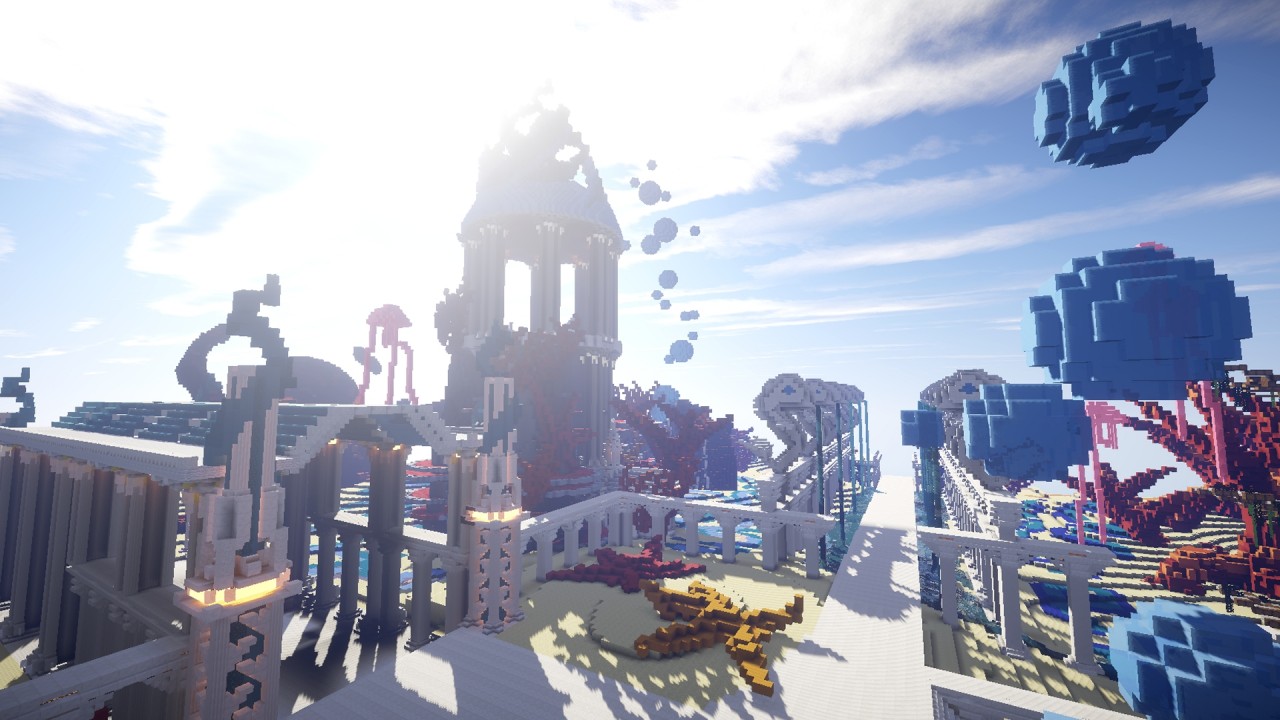 Glass Mermaid of The Seven Sea Minecraft Map