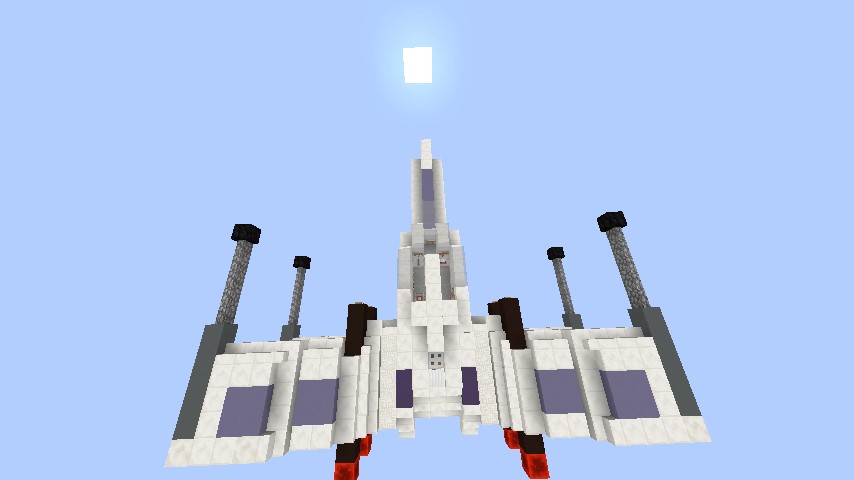 Vaisseau- Space Ship 1.8+: X-Wing Minecraft Map