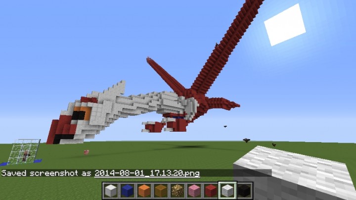 [1.7x] Giant Latias 3D Build Minecraft Map