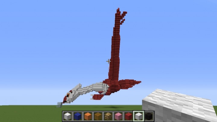 [1.7x] Giant Latias 3D Build Minecraft Map