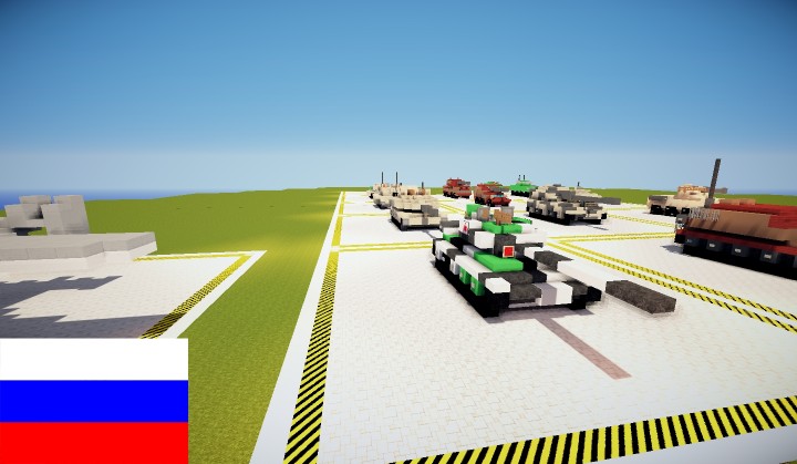 T-90 Russian main battle tank Minecraft Map