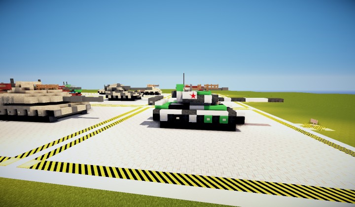 T-90 Russian main battle tank Minecraft Map