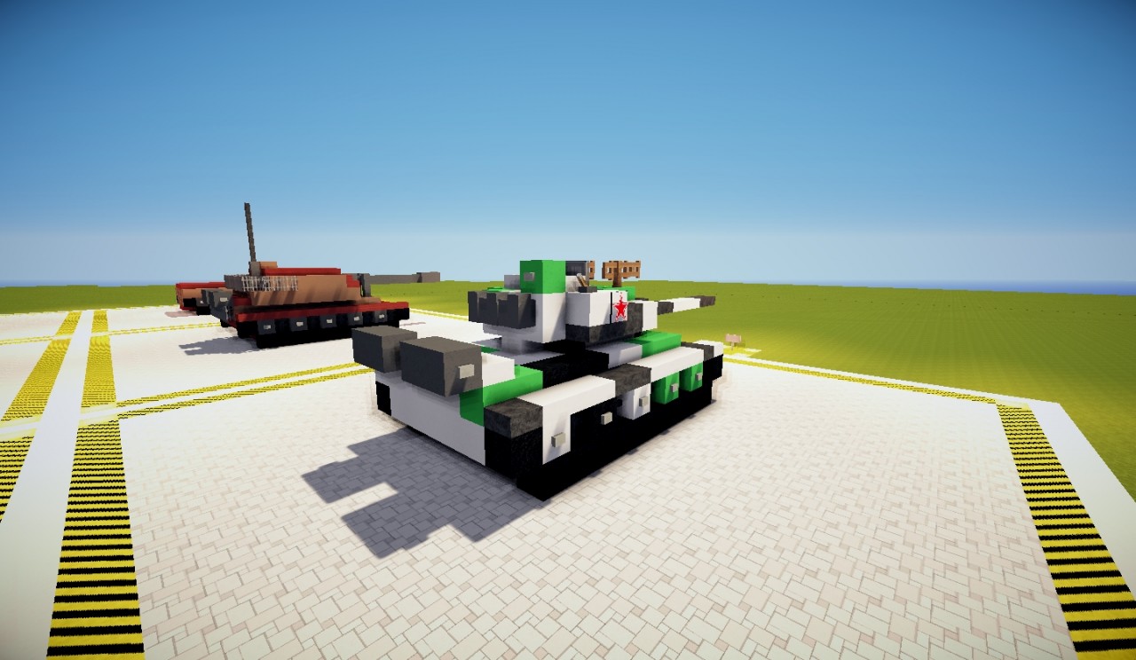 T-90 Russian main battle tank Minecraft Map