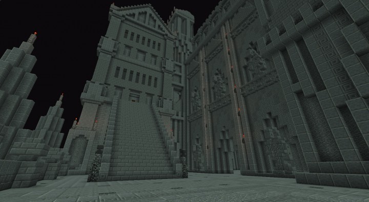 Bloodborne inspired city Minecraft Map