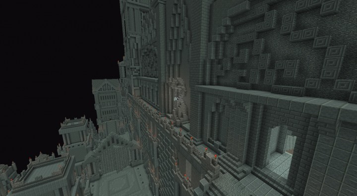 Bloodborne inspired city Minecraft Map