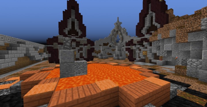 Lava PVP Arena Minecraft Map