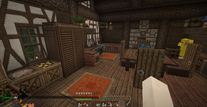 Water side Cabin I made in Survival Minecraft Map
