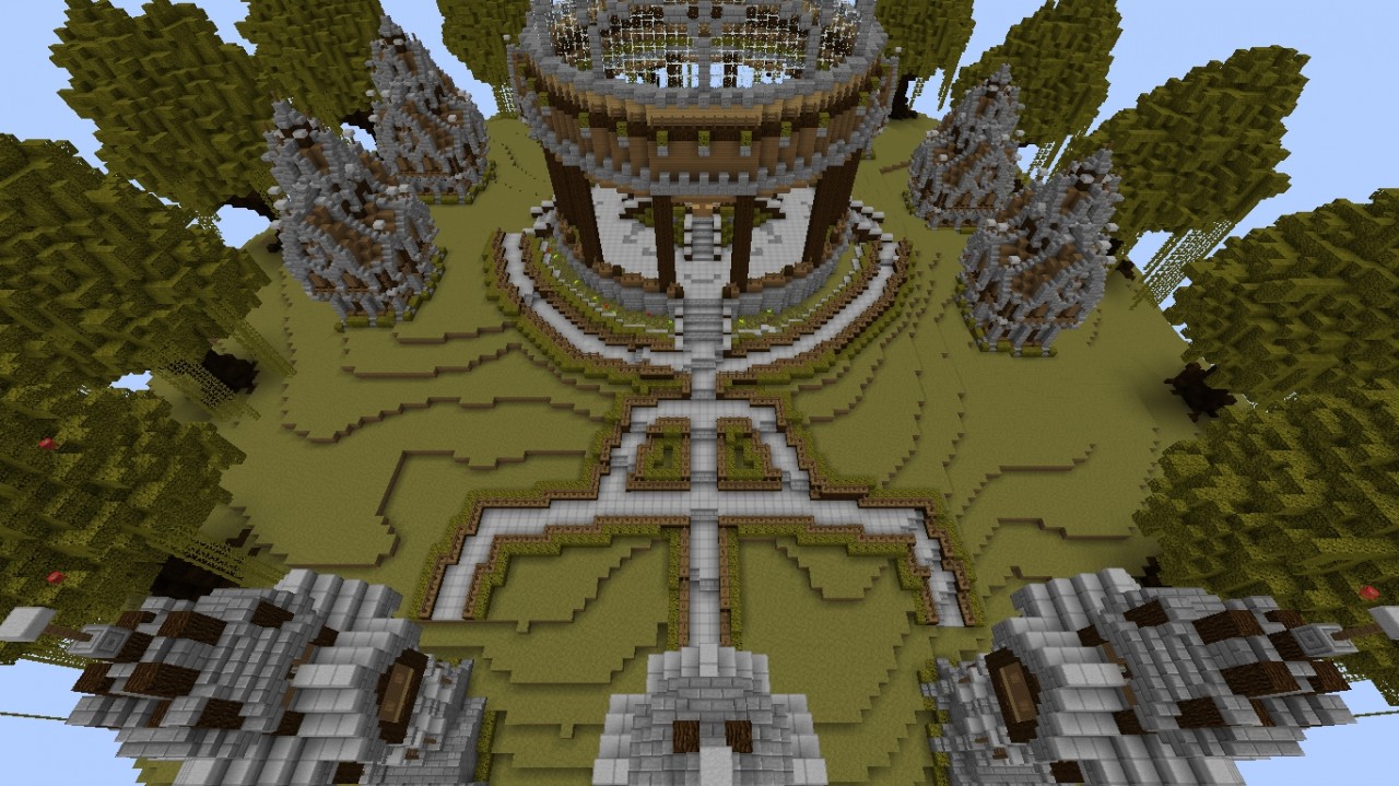 Mega Floating HUB Minecraft Map