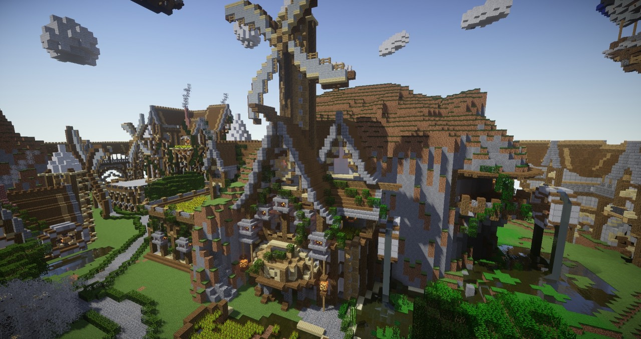 Medieval Fantasy Town Minecraft Map