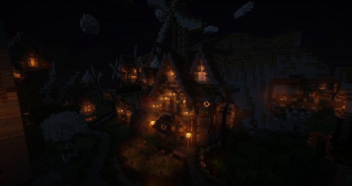 Medieval Fantasy Town Minecraft Map