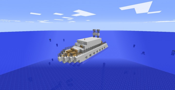 easy small yacht Minecraft Map
