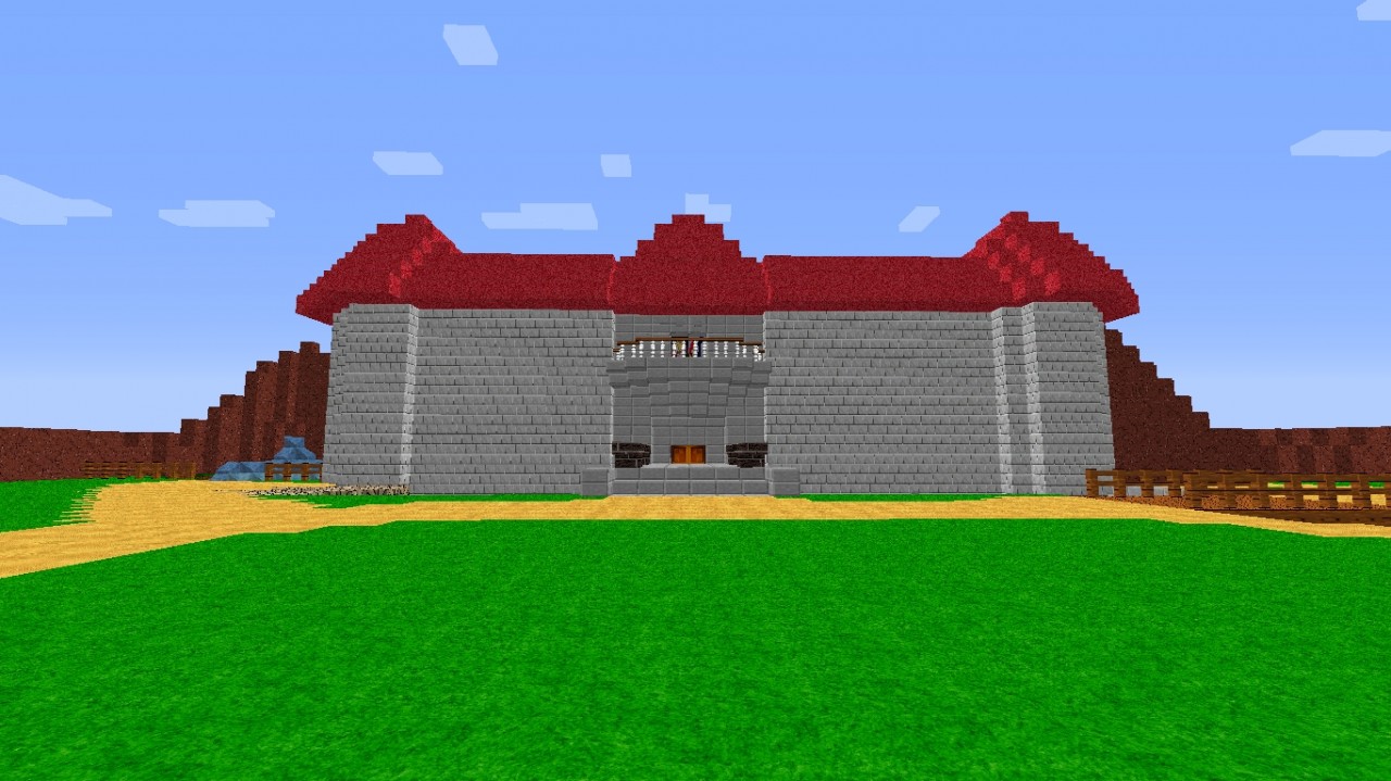 Mario 64 Castle (whit texture) Minecraft Map
