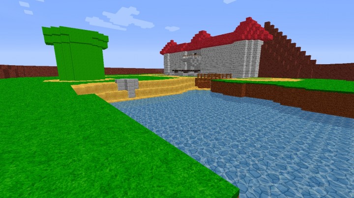 Mario 64 Castle (whit texture) Minecraft Map