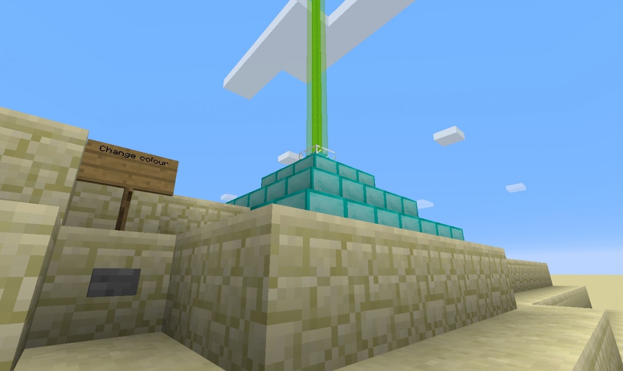 Colour changing Beacon Minecraft Map