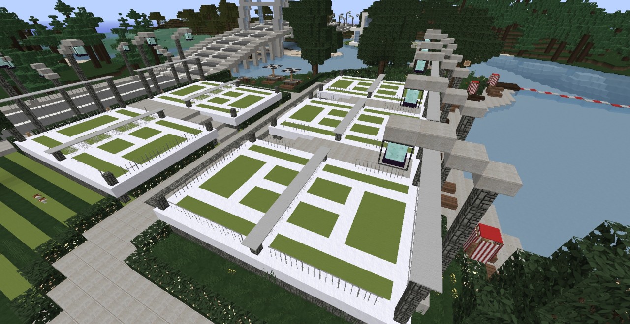 Blue Water Hotel & Tennis Club Minecraft Map