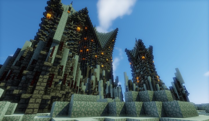 Snow island in the sky Minecraft Map