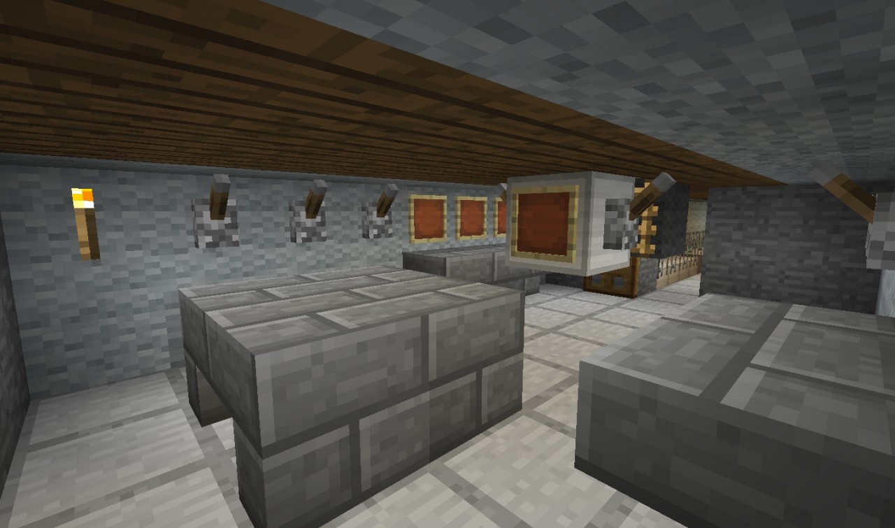 Type B1 Submarine with Full Interior Minecraft Map