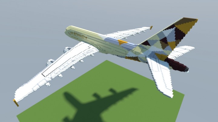 Airbus A380-800 Etihad Airways [+Download] Minecraft Map