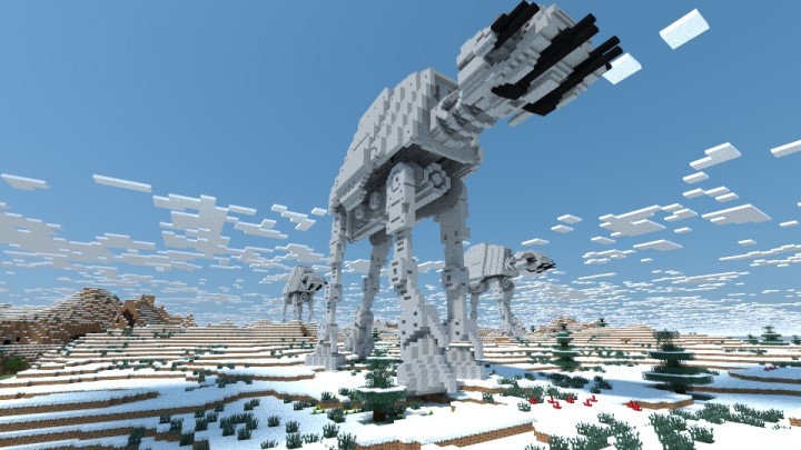 AT AT Walker STAR WARS Minecraft Map