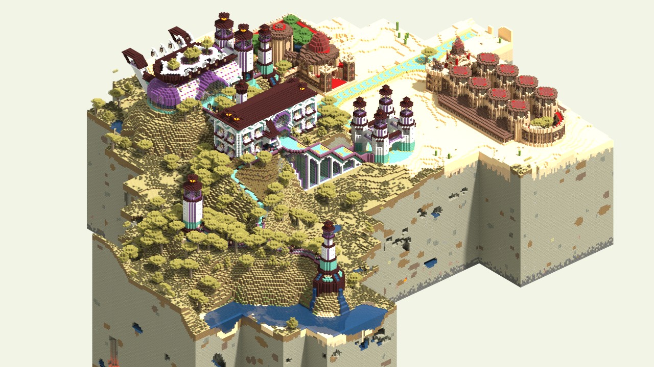 Sunset Kingdom Minecraft Map