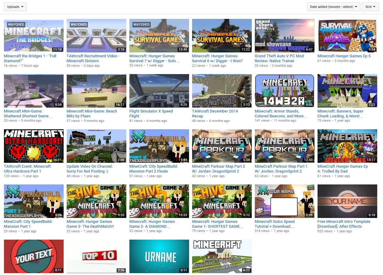 Project: YouTube Fan Base Minecraft Map